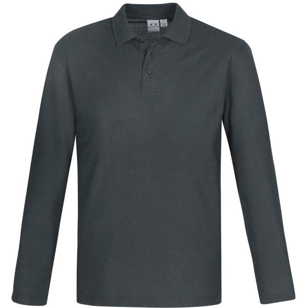 Biz Collection LS Crew Polo - P400ML - Essential Trade Wear